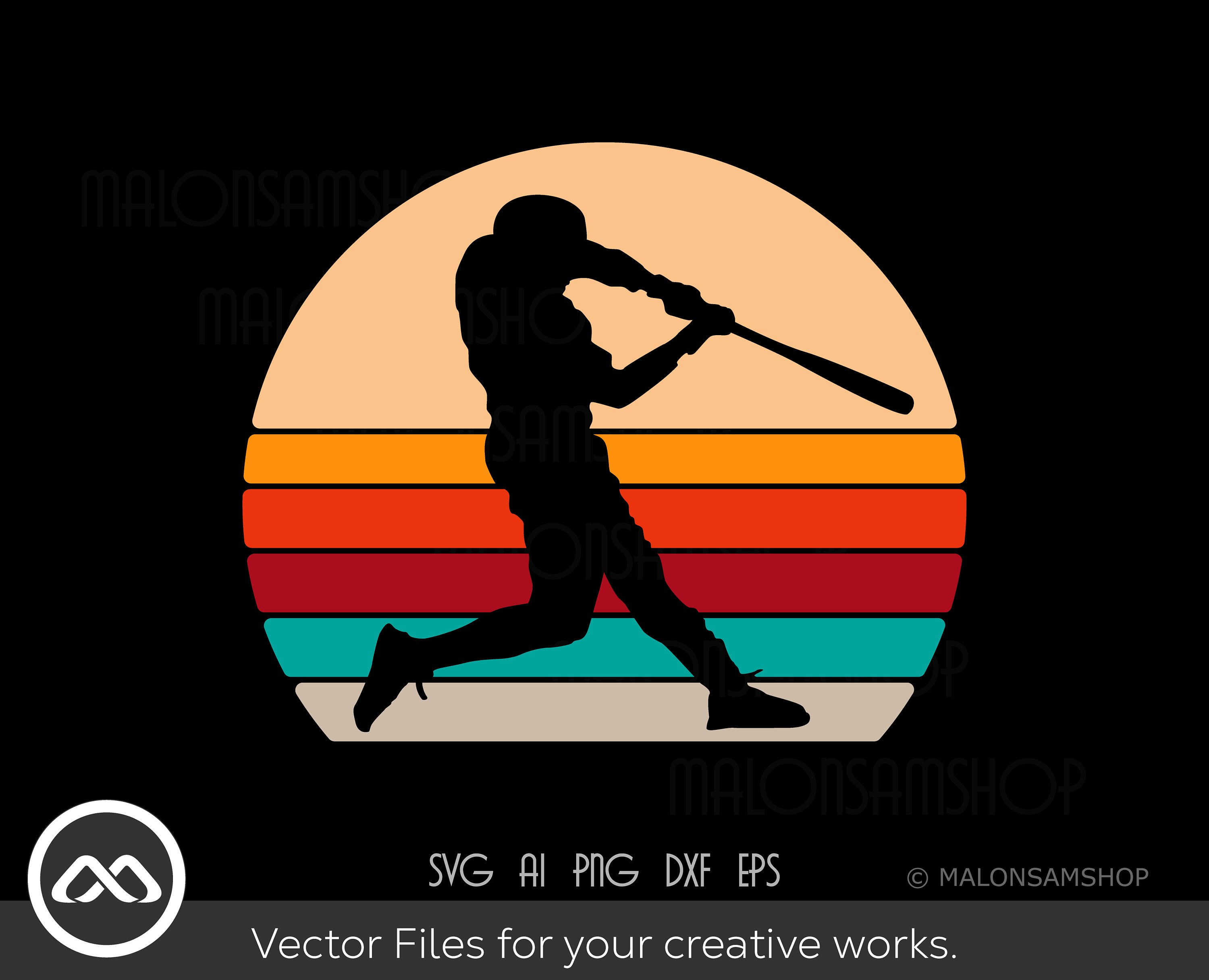 Retro Baseball SVG Sunset Softball Svg Baseball Svg - Etsy Canada