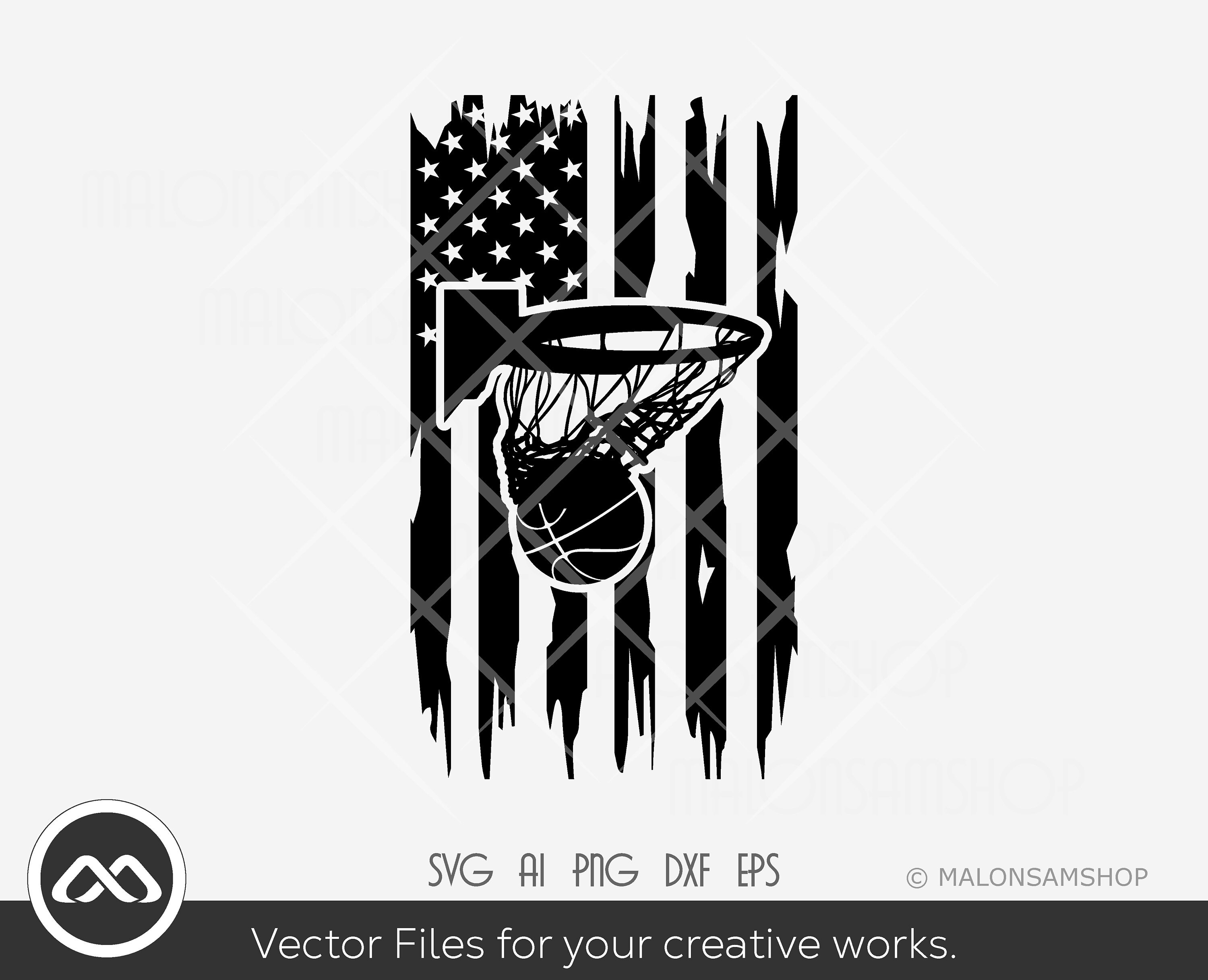 Us Flag Basketball Svg Ring Basketball Svg Basketball - Etsy