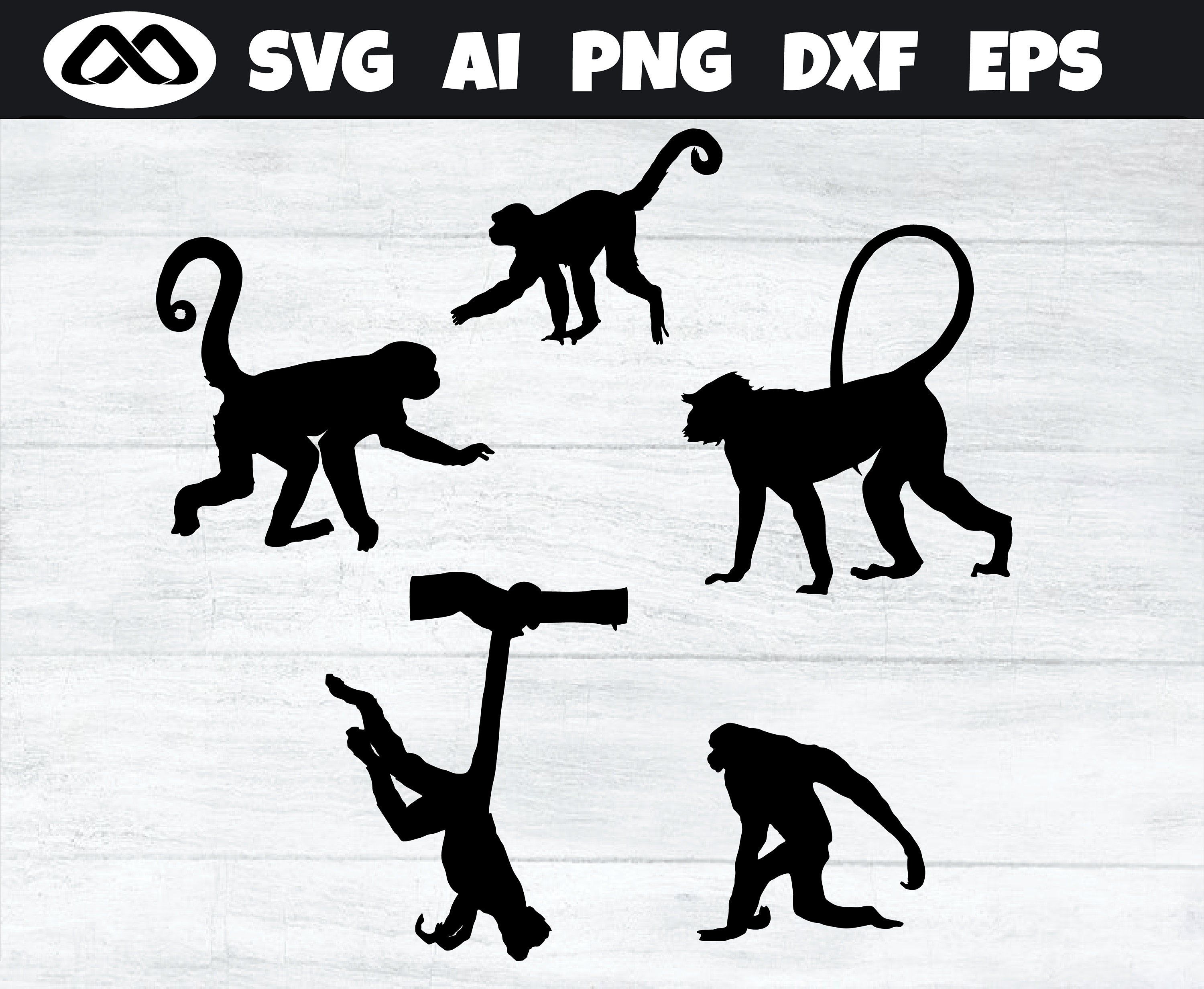 Monkey SVG Monkey Bundle Monkey svg monkey clipart monkey - Etsy.de