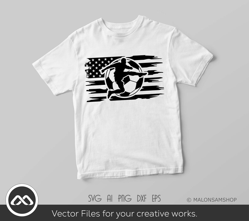Soccer SVG File Us Flag - Soccer Ball Svg, Patriotic Svg, Soccer Life ...