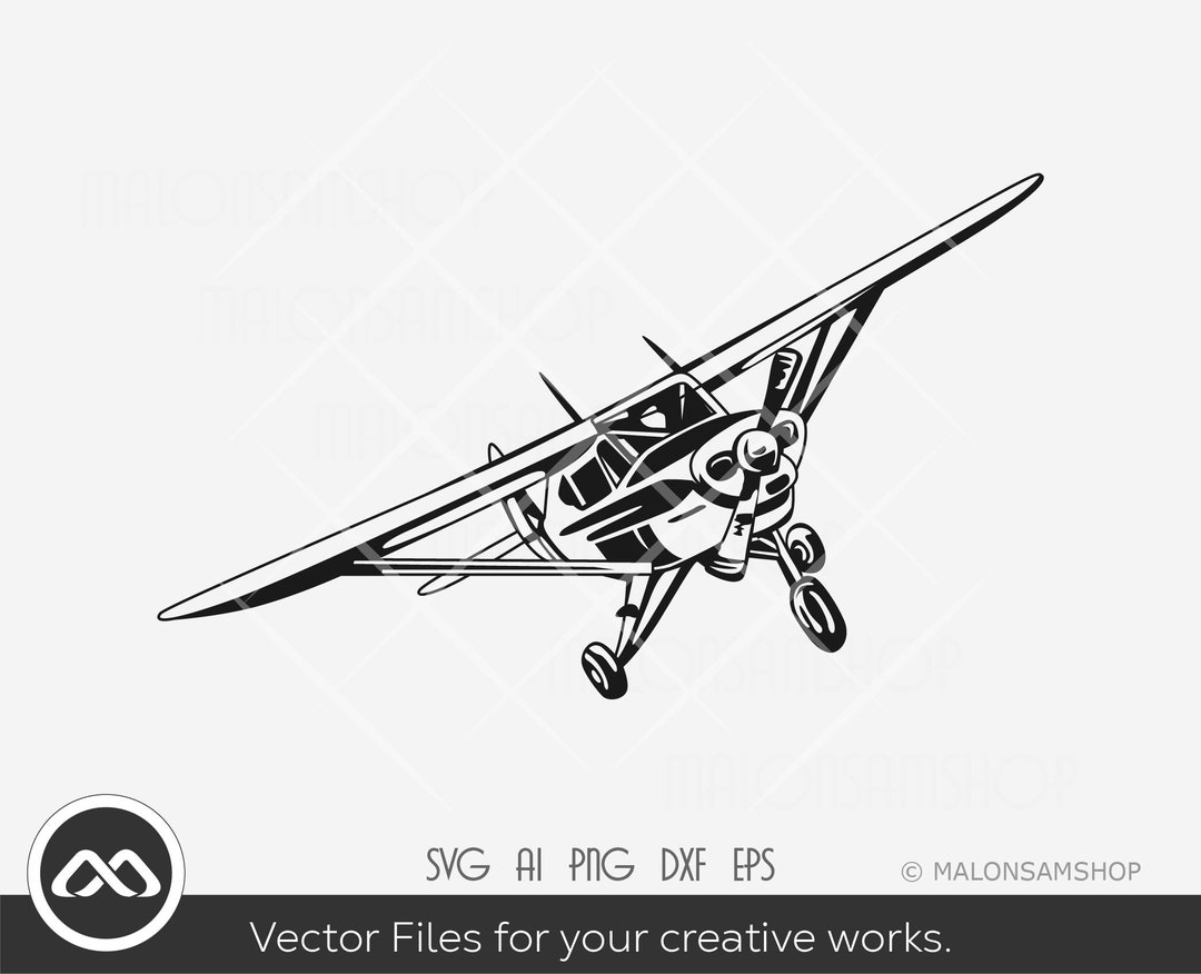 Small Plane SVG Stencil - Airplane Svg, Airplane Pilot Svg, Airplane ...