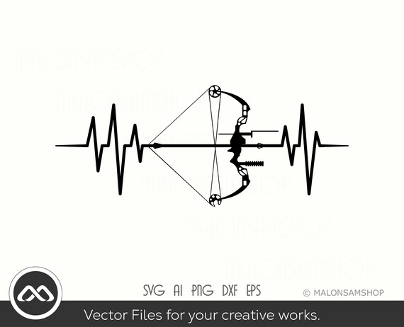 Bow Hunting SVG Heartbeat Archery SVG Hunting Svg Deer | Etsy