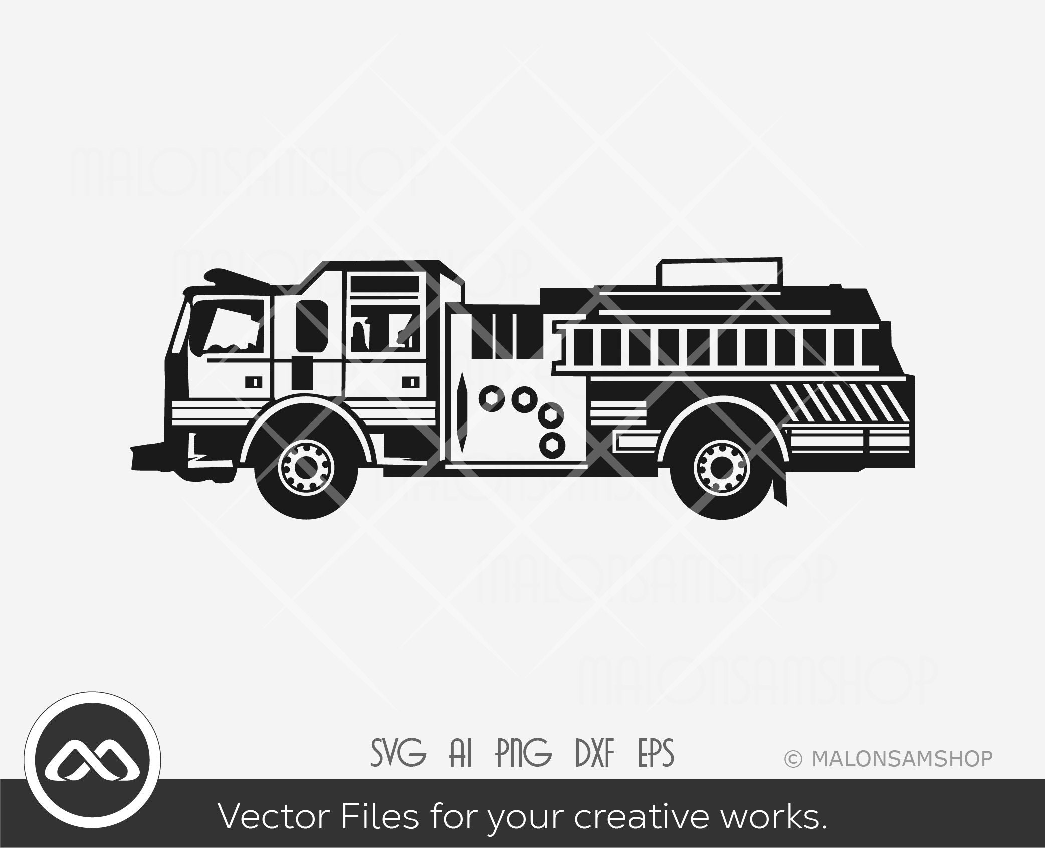 Camión de bombero SVG bombero SVG, camión de bomberos SVG, bombero SVG ...