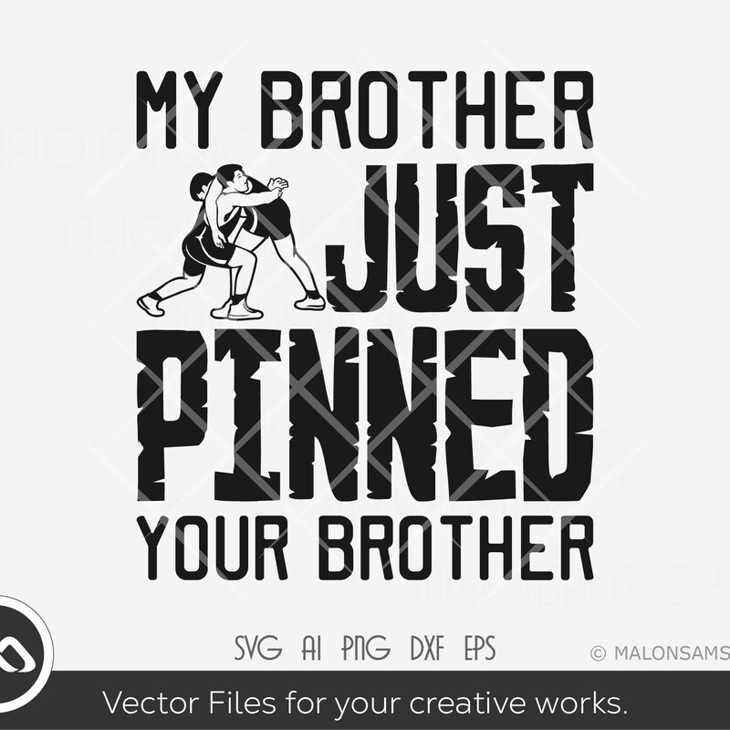 Wrestling Pinned Svg - Etsy