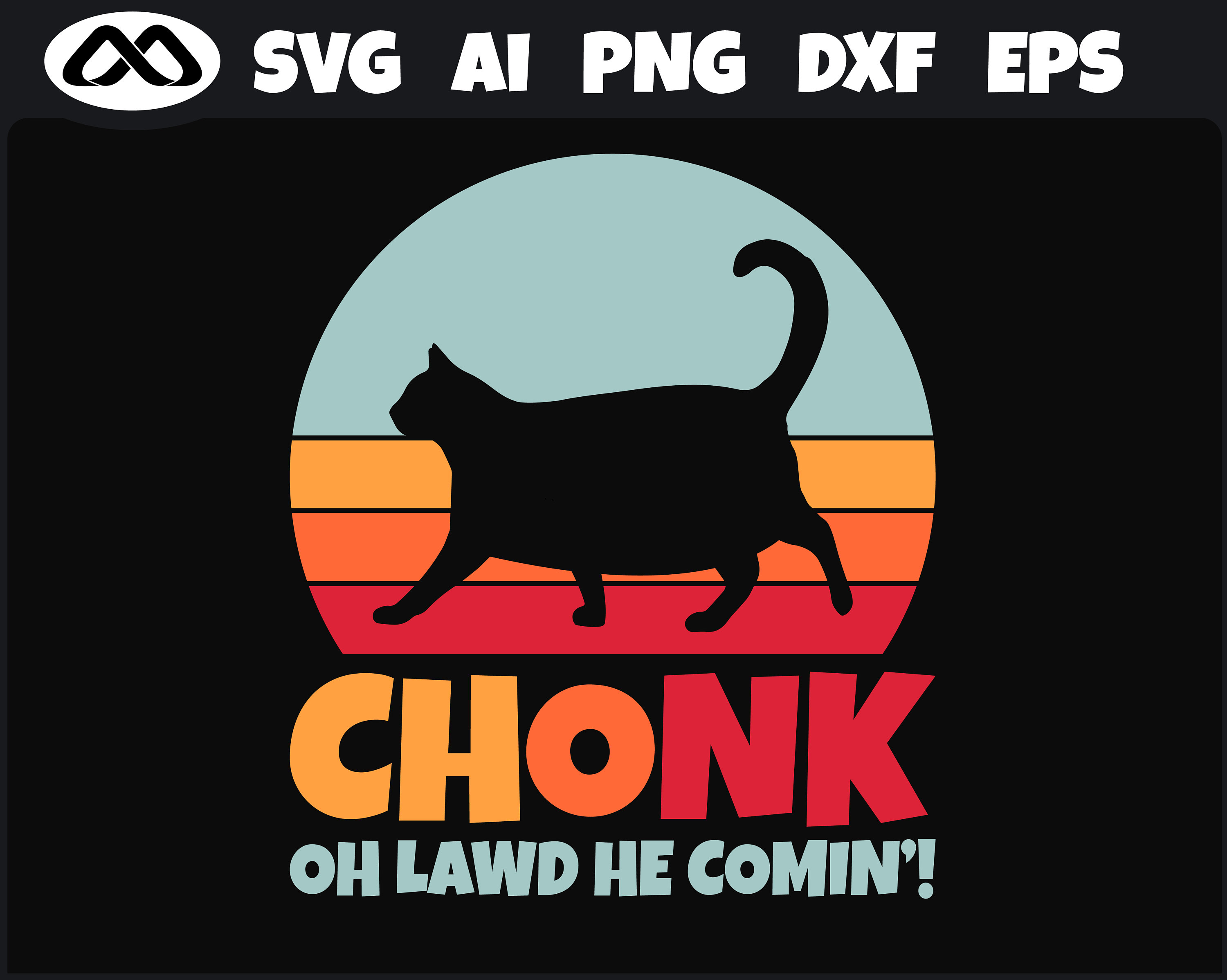 Cat SVG Chonk Cat Svg Cat Lover Svg Cat Cut File Cute Cat | Etsy