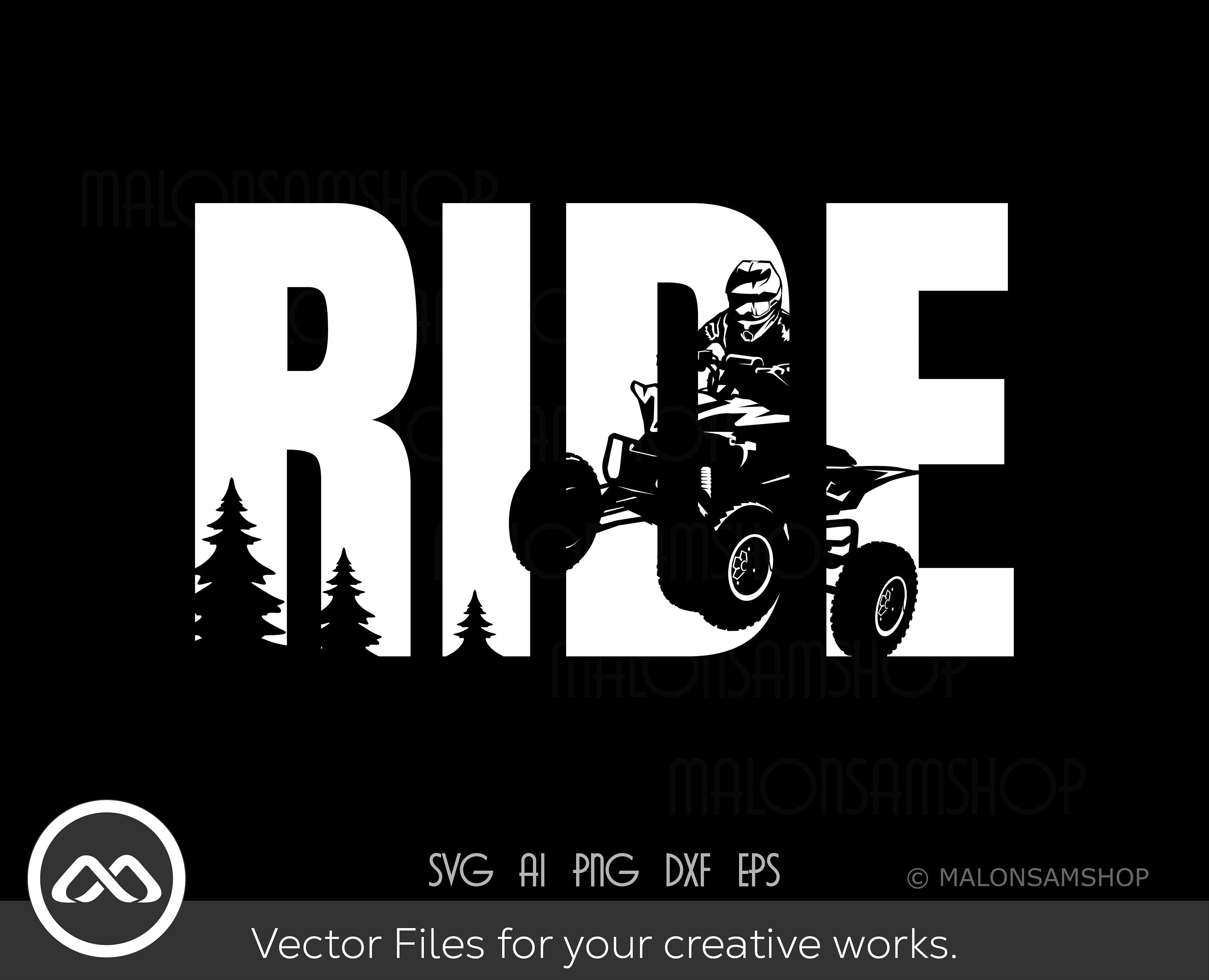 ATV SVG Ride Atv Svg Quad Svg 4 Wheeler Svg Dxf Png - Etsy Canada