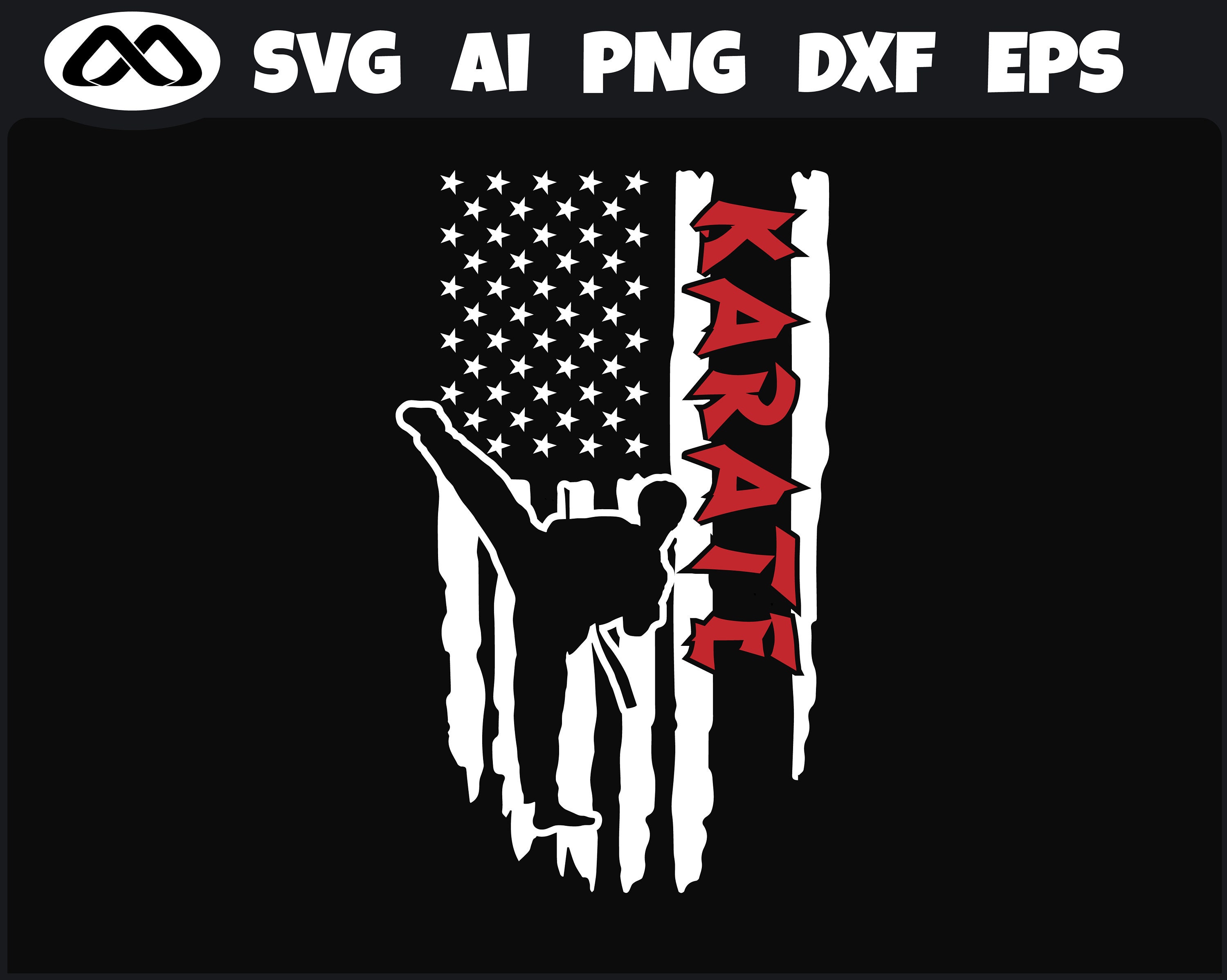 Karate SVG Karate Flag karate svg martial arts svg | Etsy
