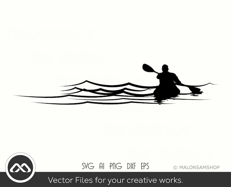 Kayak SVG Wave Kayak Svg Kayaking Svg Canoe Svg Boating - Etsy UK
