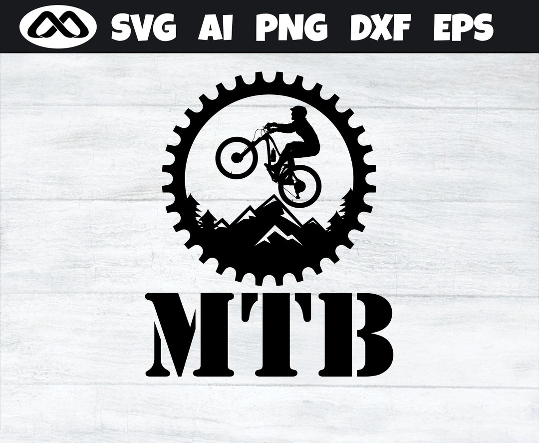 Mountain Bike SVG MTB Trail - Mountain Bike Svg, Bike Svg, Mountain ...