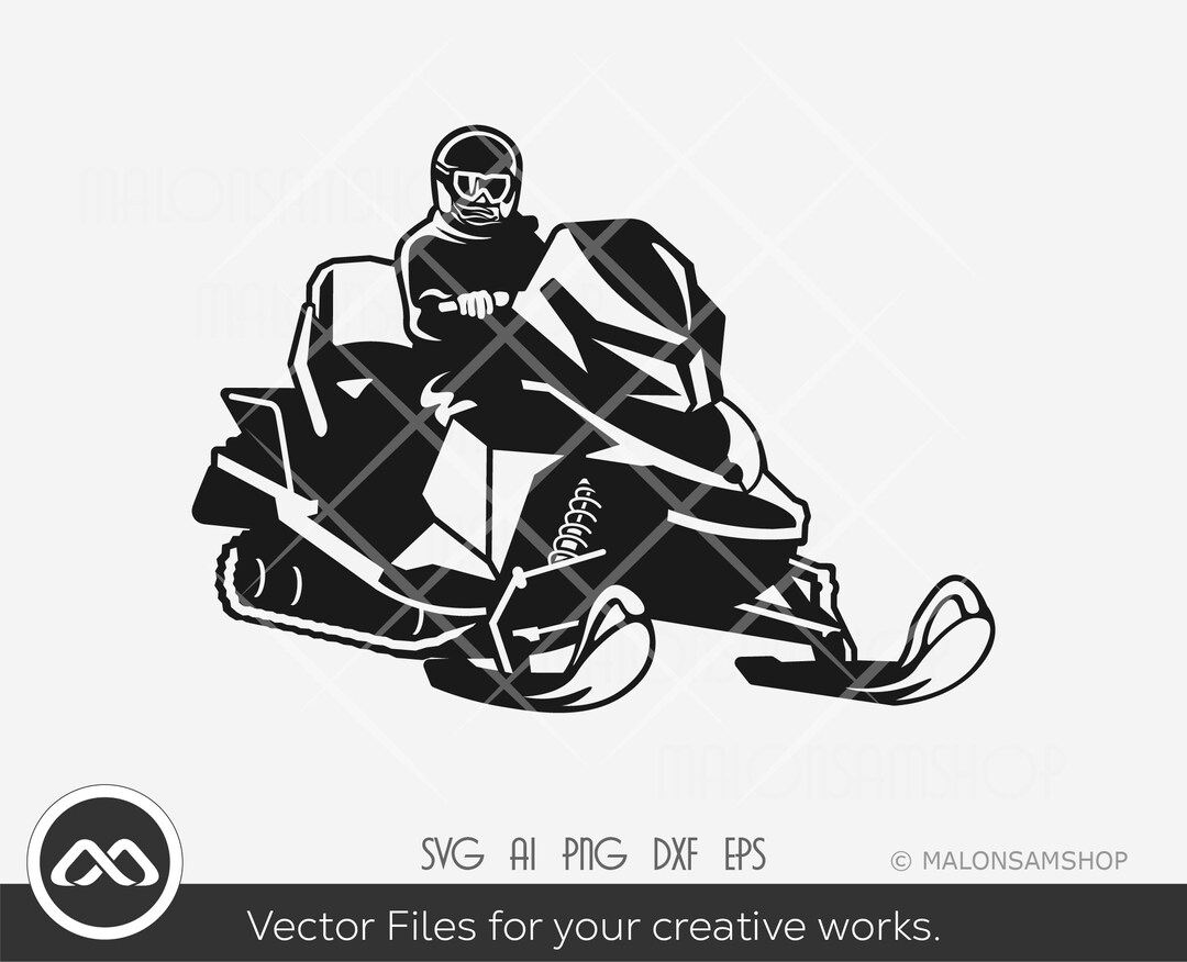 Snowmobile SVG Winter Sports Svg Snowmobiling Svg - Etsy