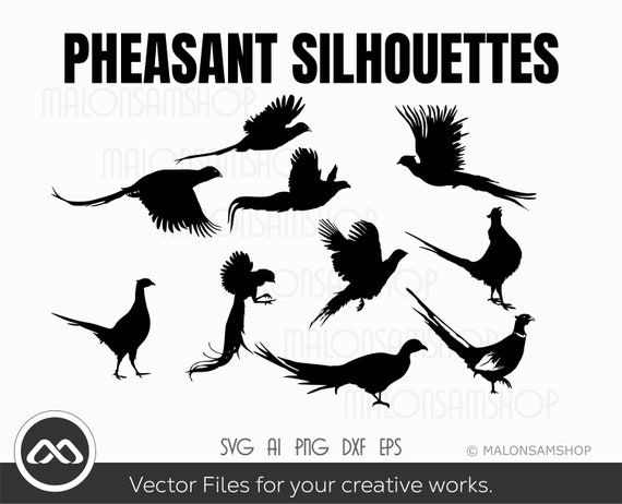 Pheasant Silhouette Cut Out