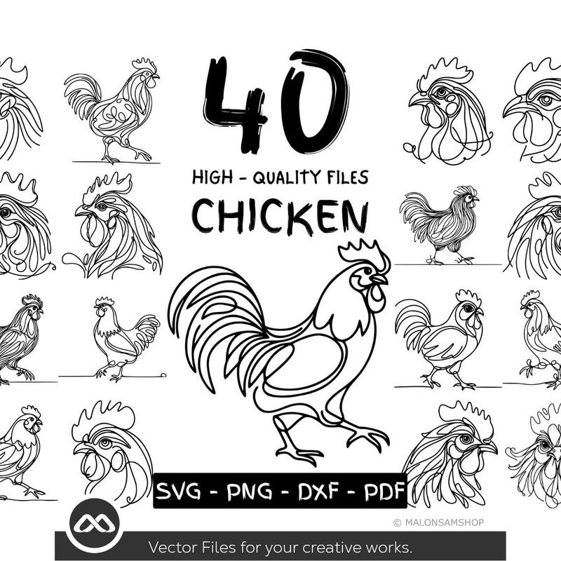 Chicken Svg - Etsy