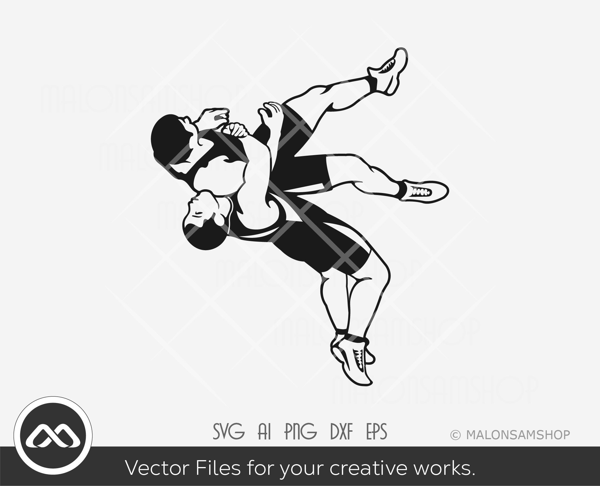 Wrestling SVG Silhouette 5 - Wrestling Svg, Wrestler Svg, Wrestle Svg ...