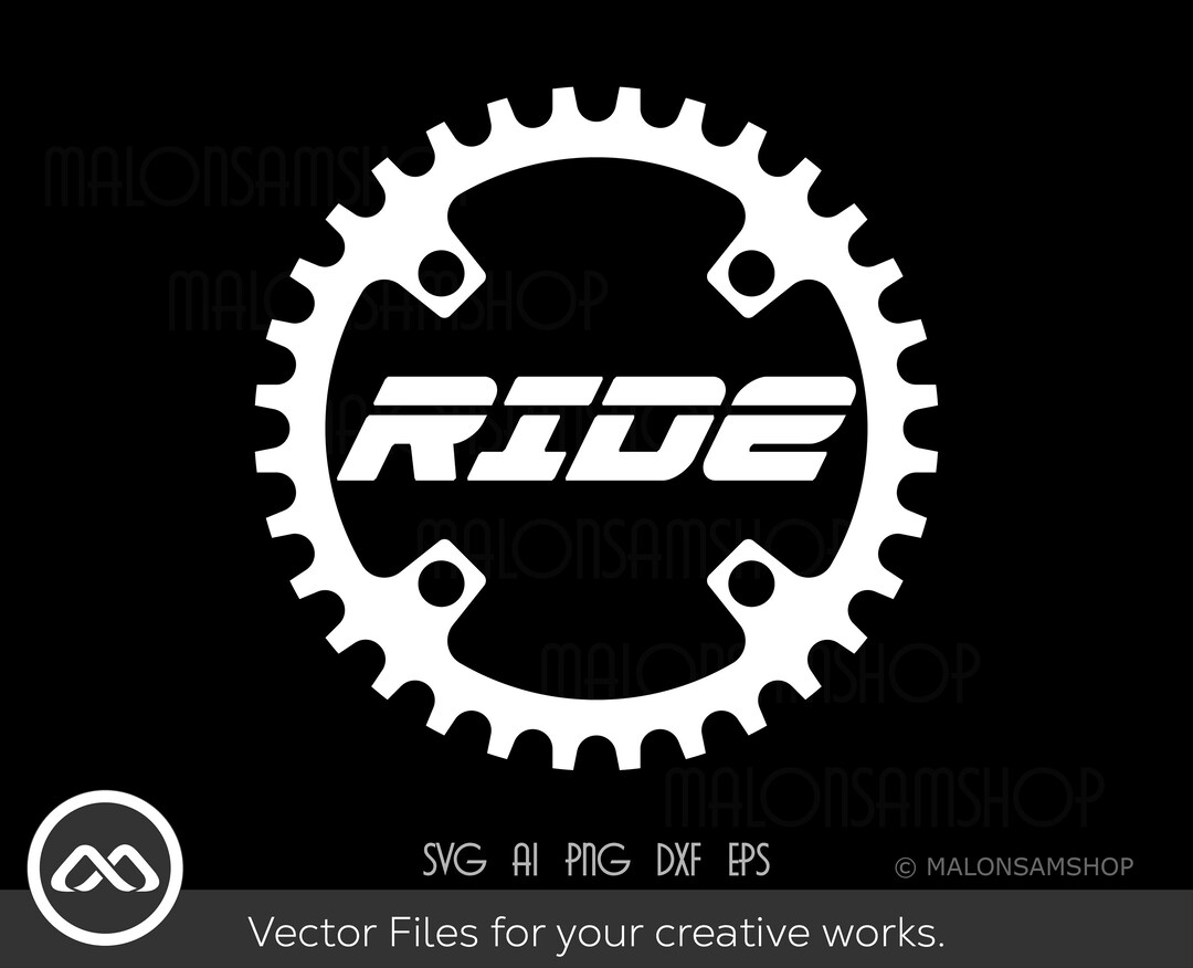 Mountain Bike SVG Ride Chainring - Mountain Bike Svg, Cycling Svg ...