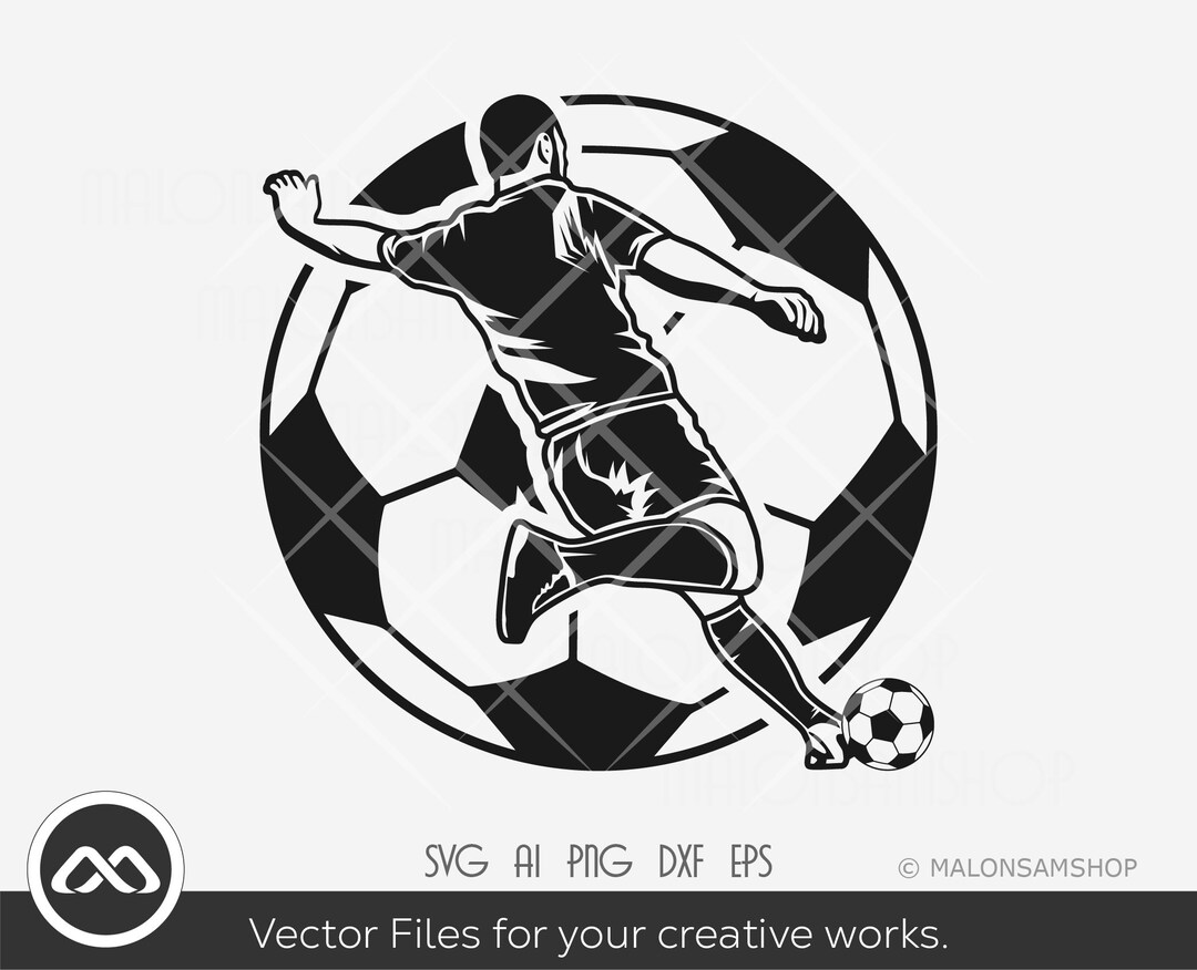 Soccer SVG Ball Kick - Soccer Svg, Football Svg, Sports Svg, Cricut ...