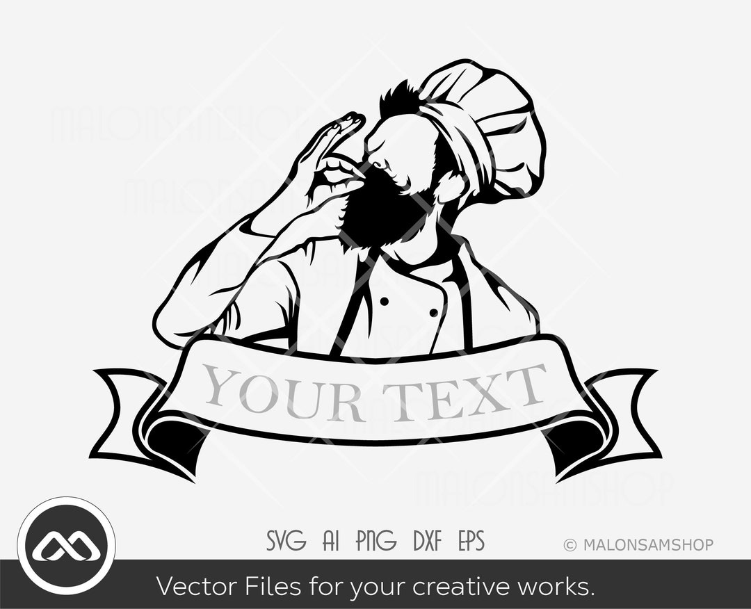 Chef SVG Chef Text - Chef Svg, Kitchen Svg, Chef Tools Svg, Chef Hat ...