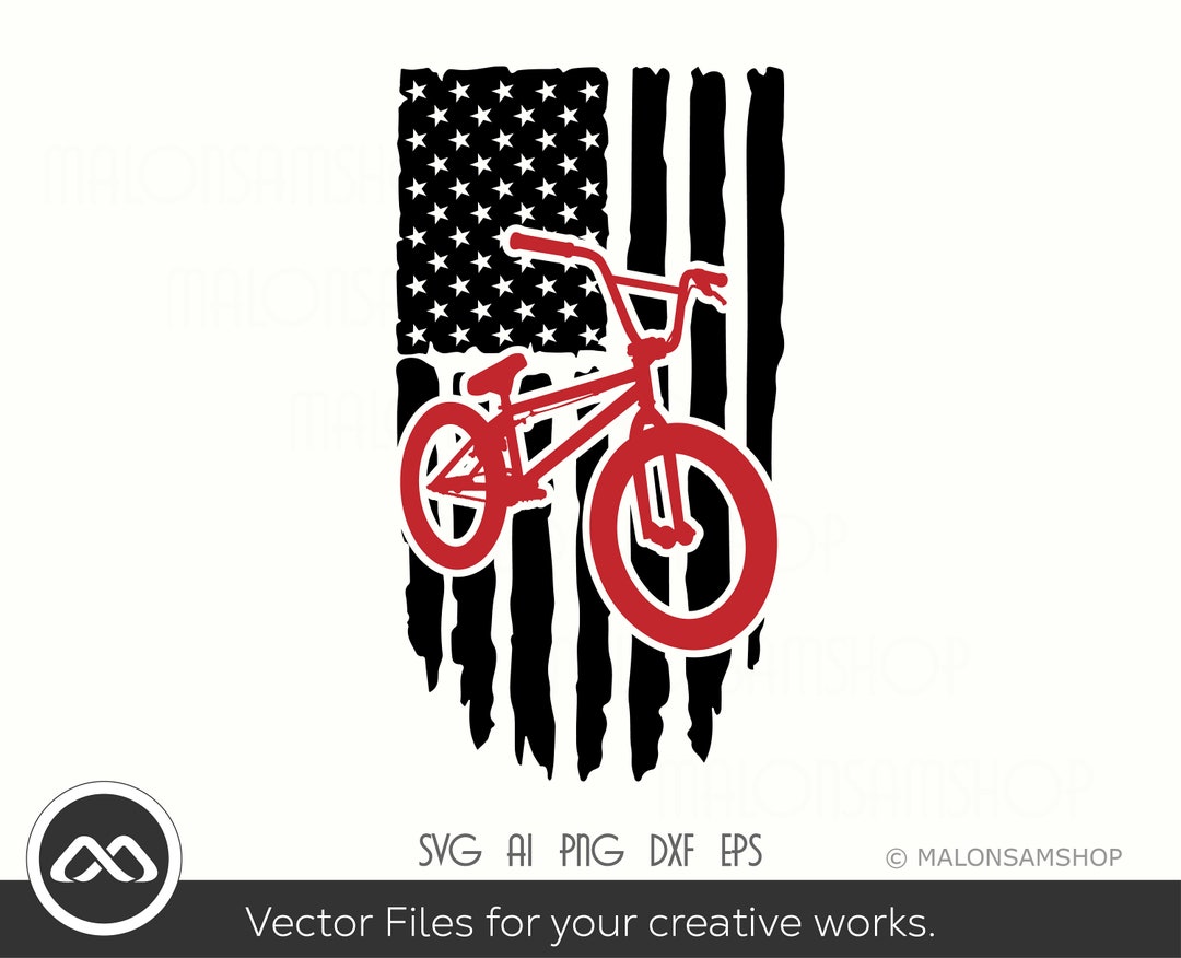 Bmx SVG Bmx USA Flag Bmx Svg, Bike Svg, Bmx Png, Bmx Bike Svg for ...