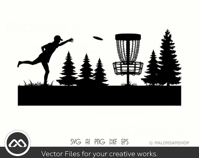 Retro Disc Golf SVG, Disc Golf Svg, Disc Golf, Golf Svg, Disc Golf ...