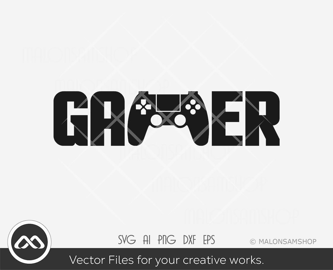 Gamer SVG Gamer Logo - Gaming Svg, Gamer Svg, Video Game Svg ...
