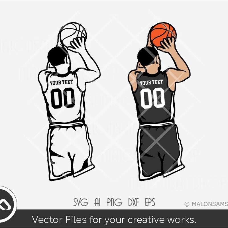 Basketball Player Svg - Etsy