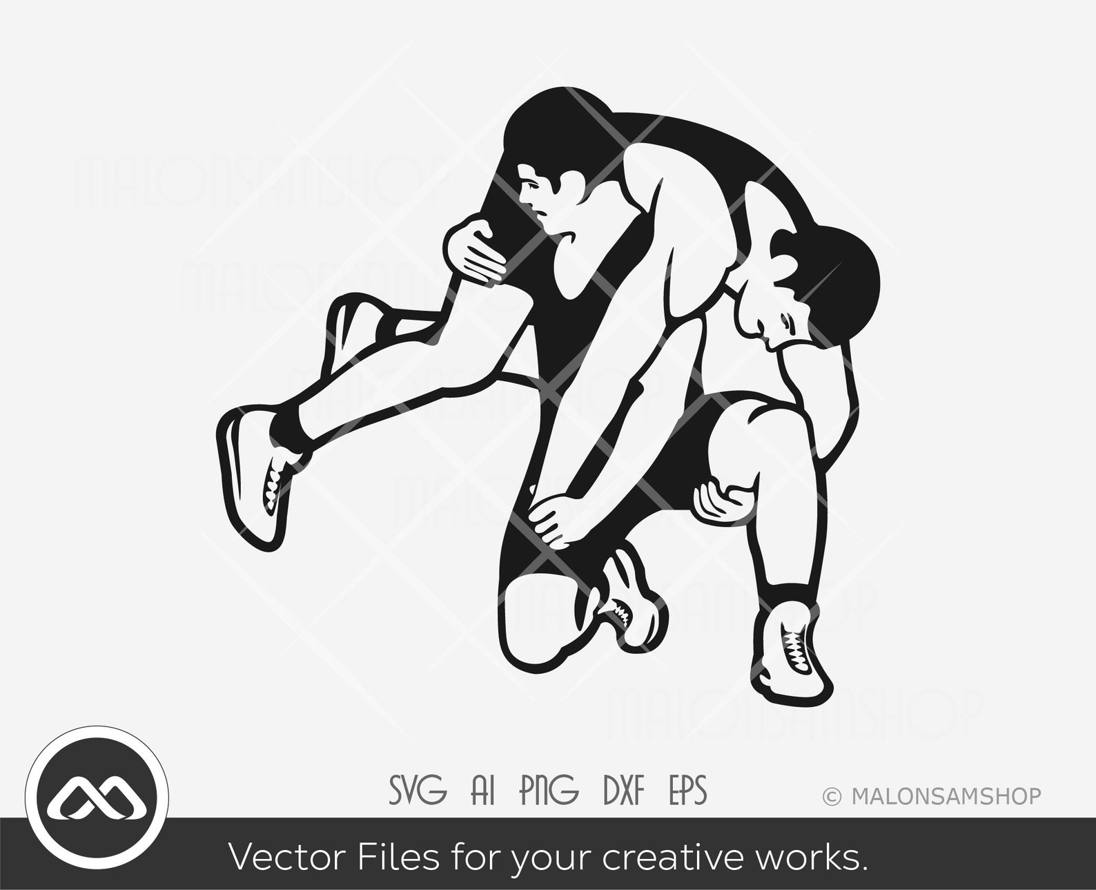 Wrestling SVG Silhouette 10 Wrestling Svg, Wrestler Svg, Wrestle Svg ...