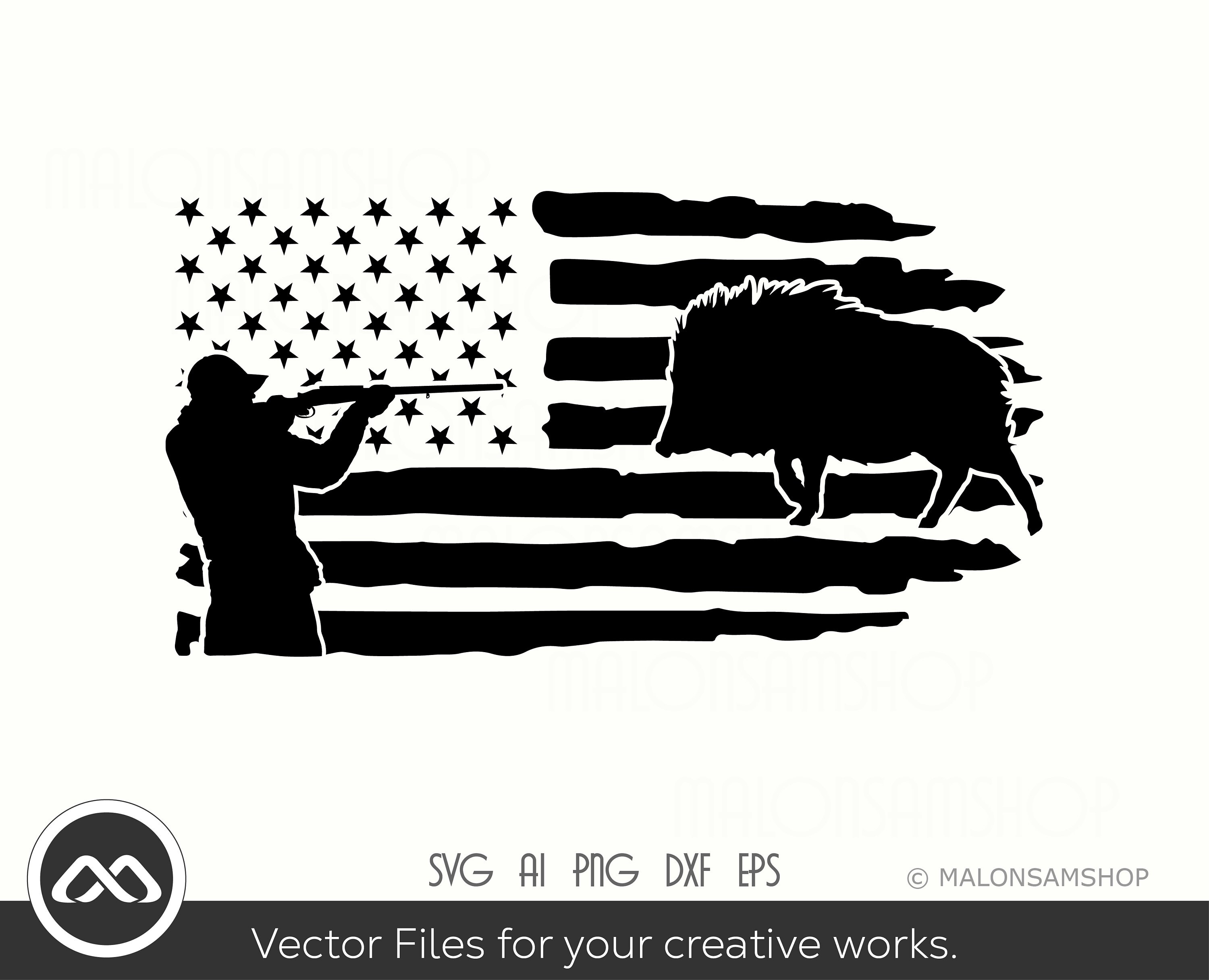 Hog Hunting SVG Hog Slayer - Hog Hunting Svg, Hunting Clipart, Hunting ...