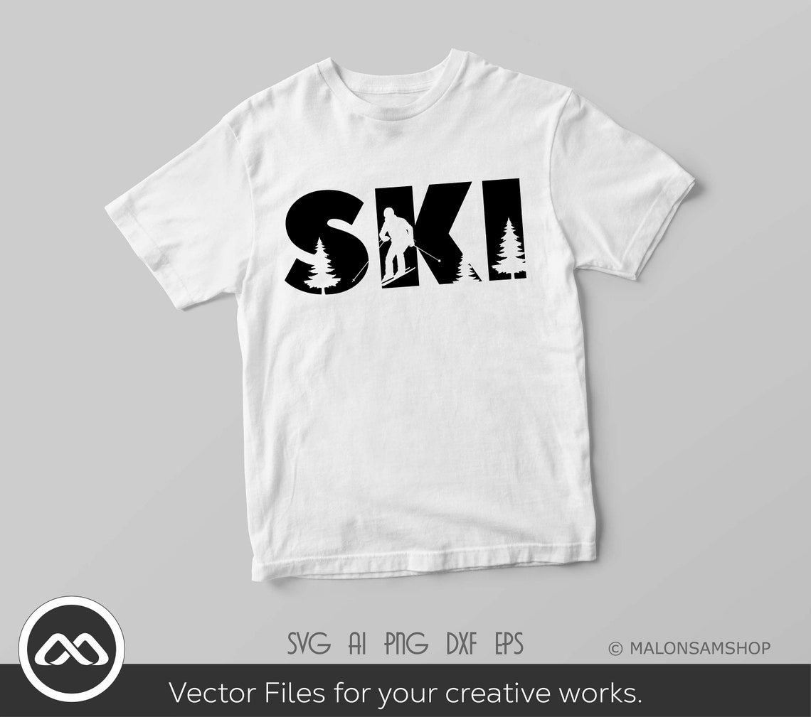 Ski SVG File Logo Ski Svg Snowboarding Svg Skiing Svg - Etsy