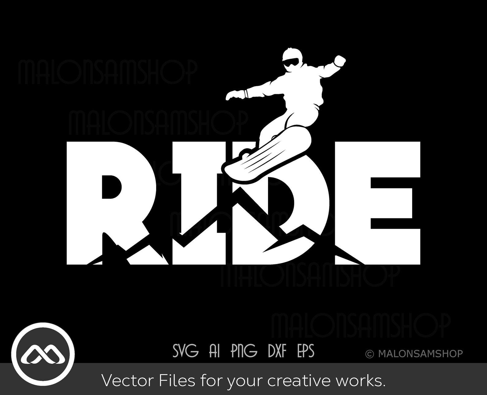Snowboard SVG Ride Snowboarding Svg Snowboard Svg for - Etsy