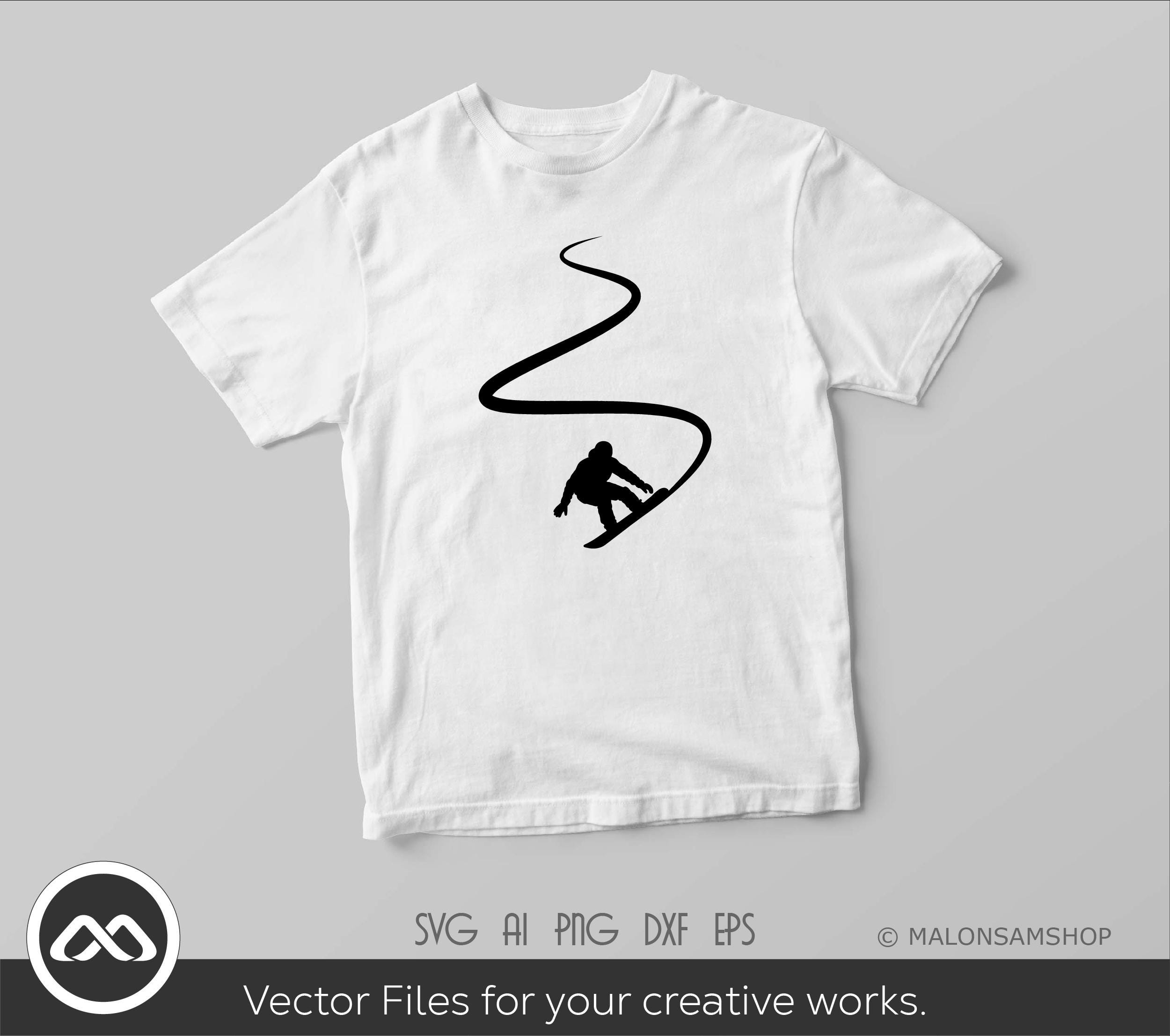 Snowboarder SVG Snowboarding Silhouette Winter Sports Clipart Extreme ...