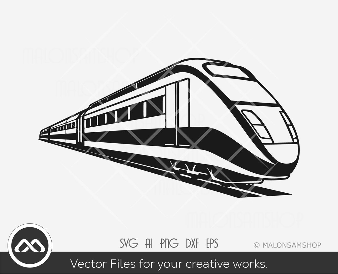 Modern Train SVG - Train Svg, Train Cuttable Svg, Train Png, Train ...