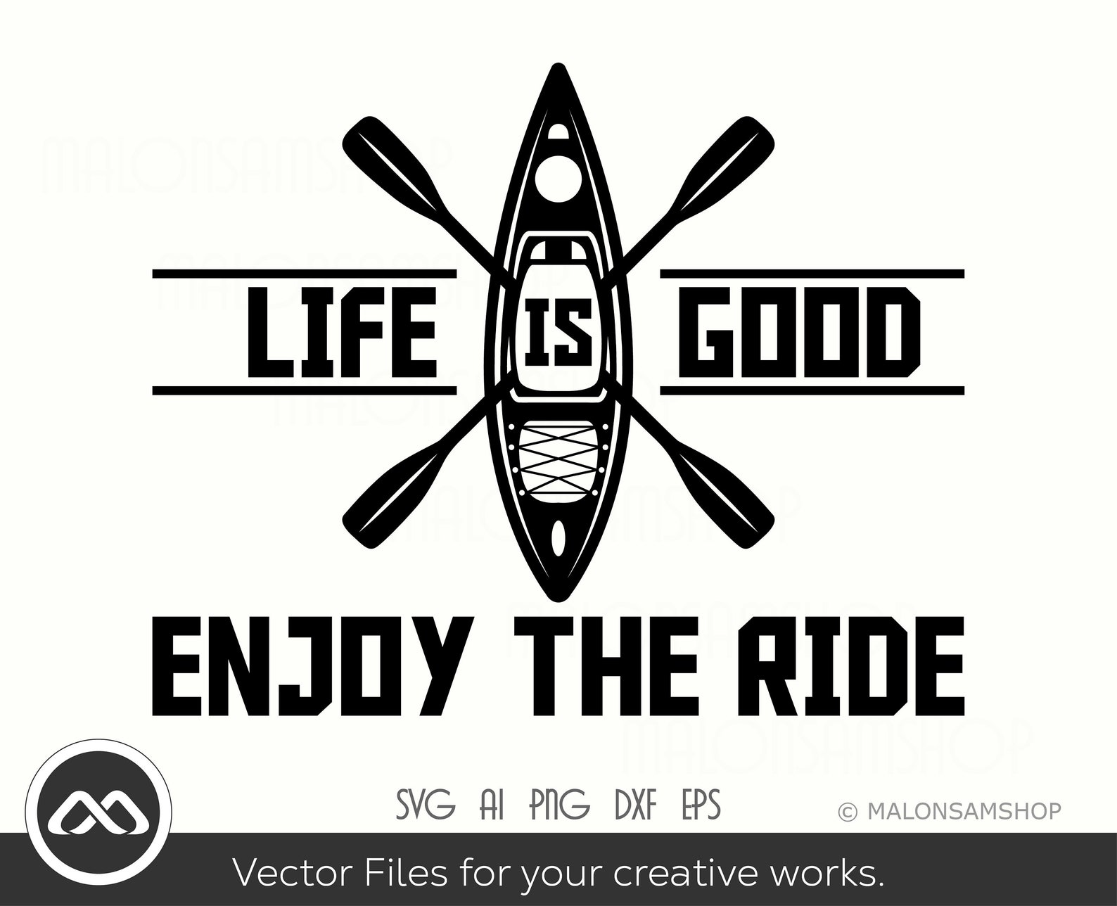 Kayak SVG Enjoy the Ride - Kayak Svg, Kayaking Svg, Canoe Svg, Boating ...