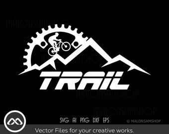 Mtb Svg MTB Mountain Bike Svg TRAIL 2 Cycling Svg Bicycle - Etsy