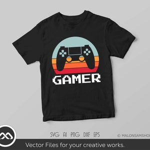 Retro Gamer SVG Gamer - Gaming Svg, Gamer Svg, Video Game Svg ...