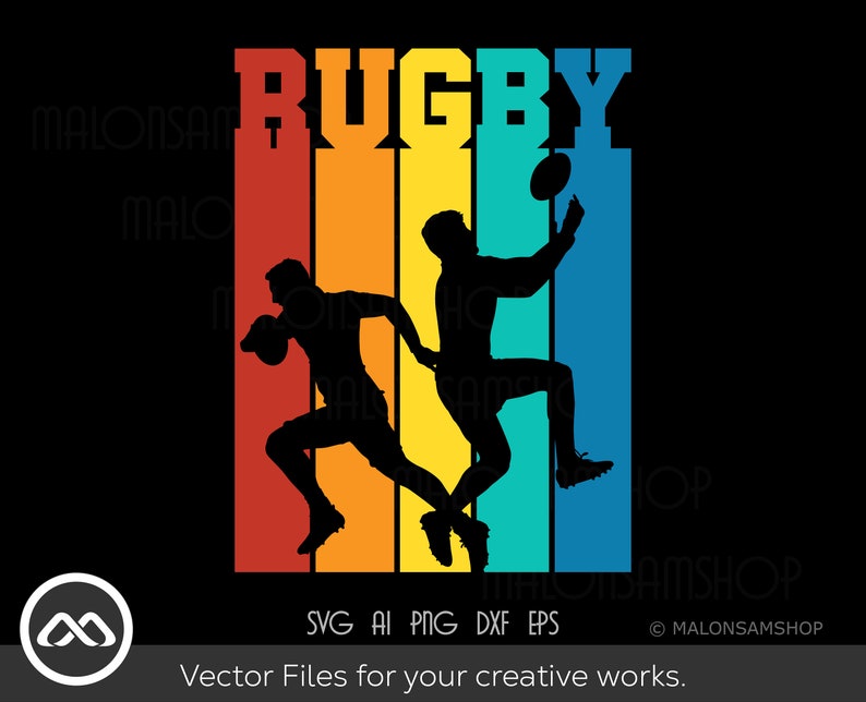 Rugby SVG Retro Players Rugby Svg Football Svg Rugby - Etsy
