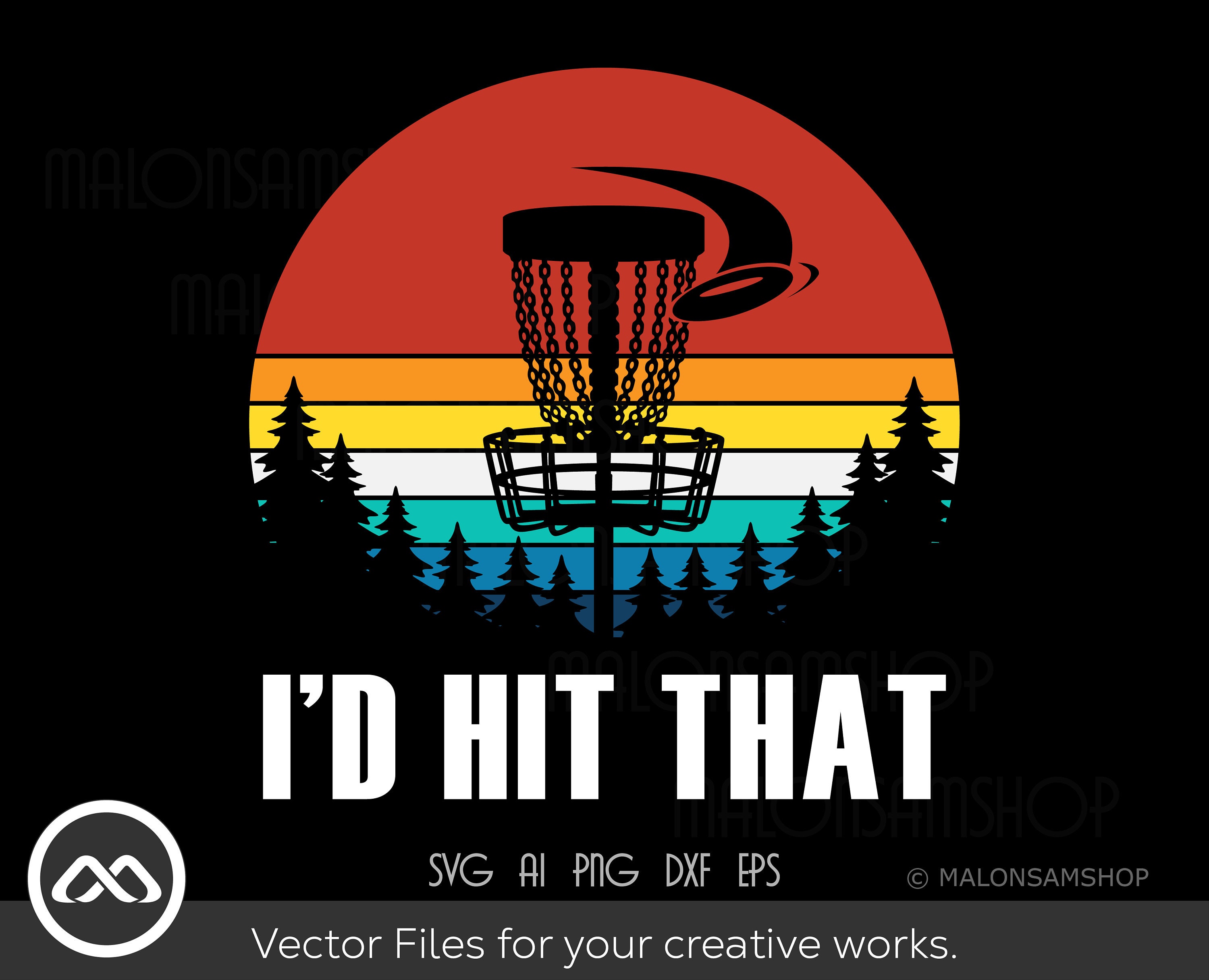 Retro Disc Golf SVG I'd Hit That Disc Golf Svg Disc - Etsy