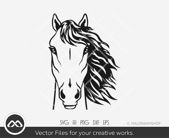 Horse SVG Head Face Horse Svg Horse Head Svg Animals Svg | Etsy