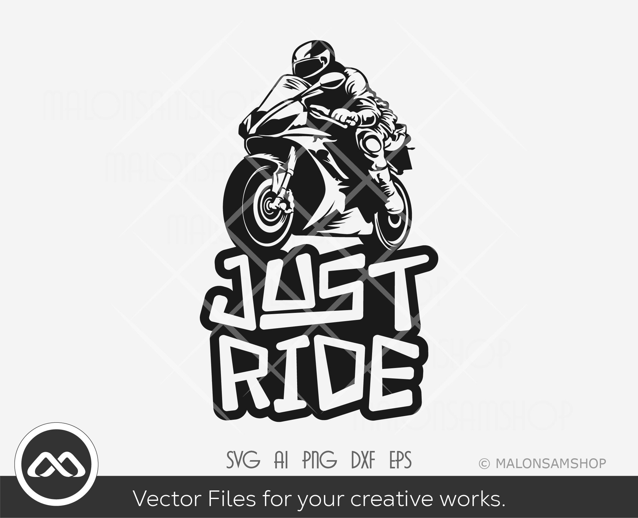 Sportbike SVG Just Ride - Sportbike Svg, Racing Svg, Motorcycle Png ...