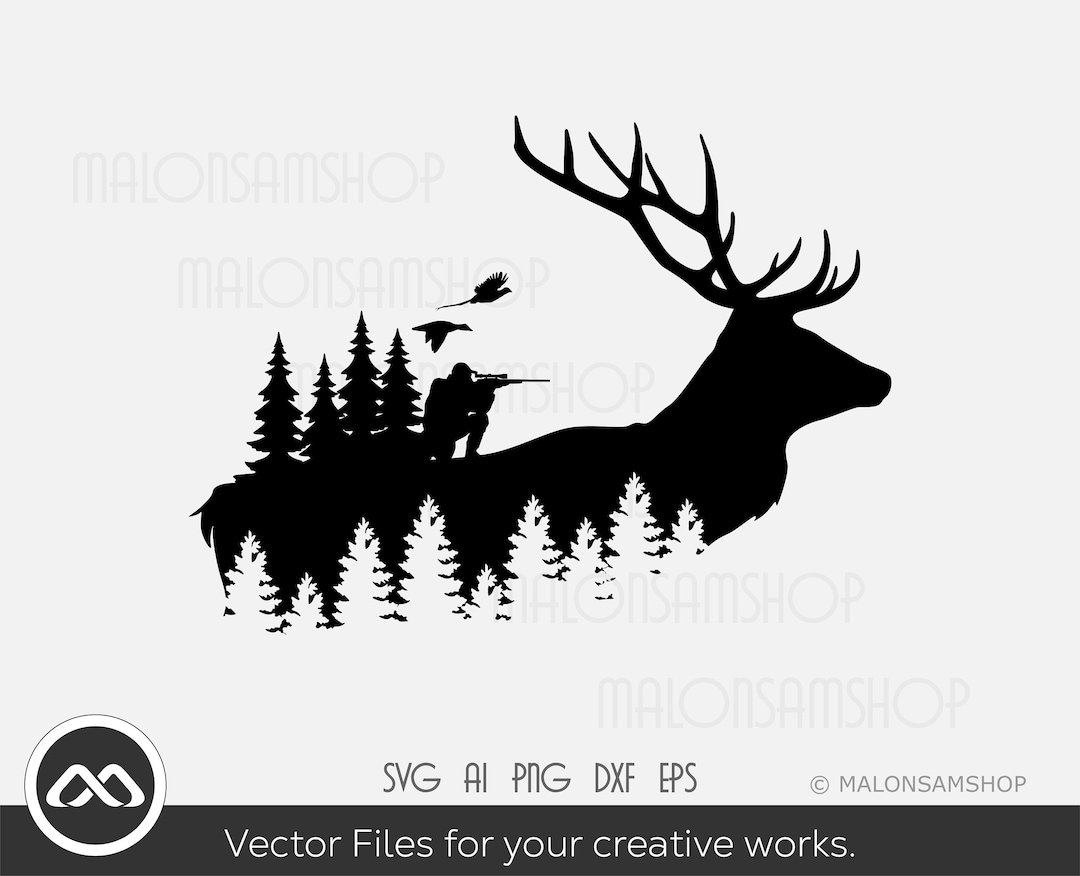Hunting SVG Deer Hunting - Hunting Svg, Hunter Svg, Hunt Svg, Digital ...