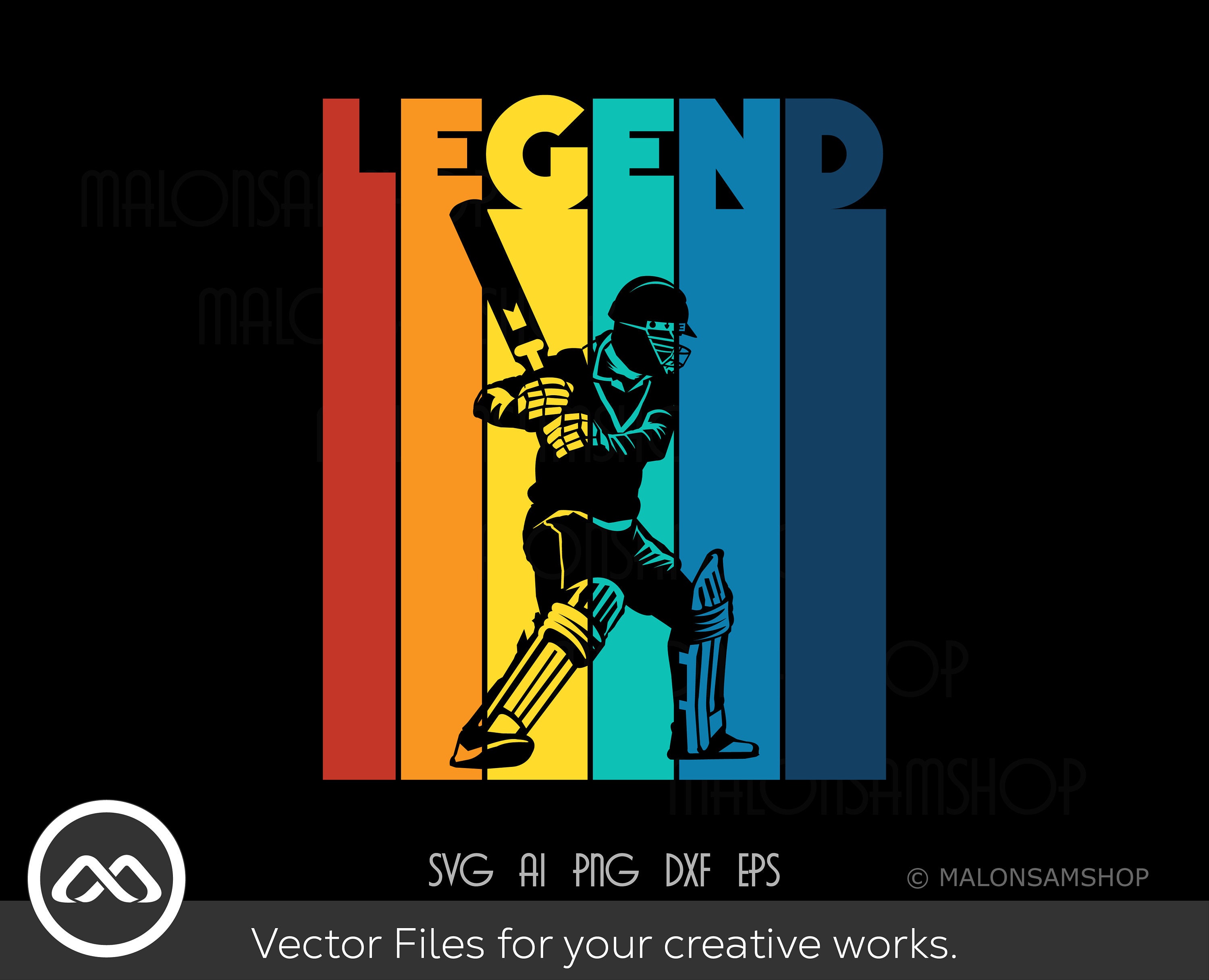 Retro Cricket SVG Legend Cricket Svg Cricket Silhouette - Etsy Canada