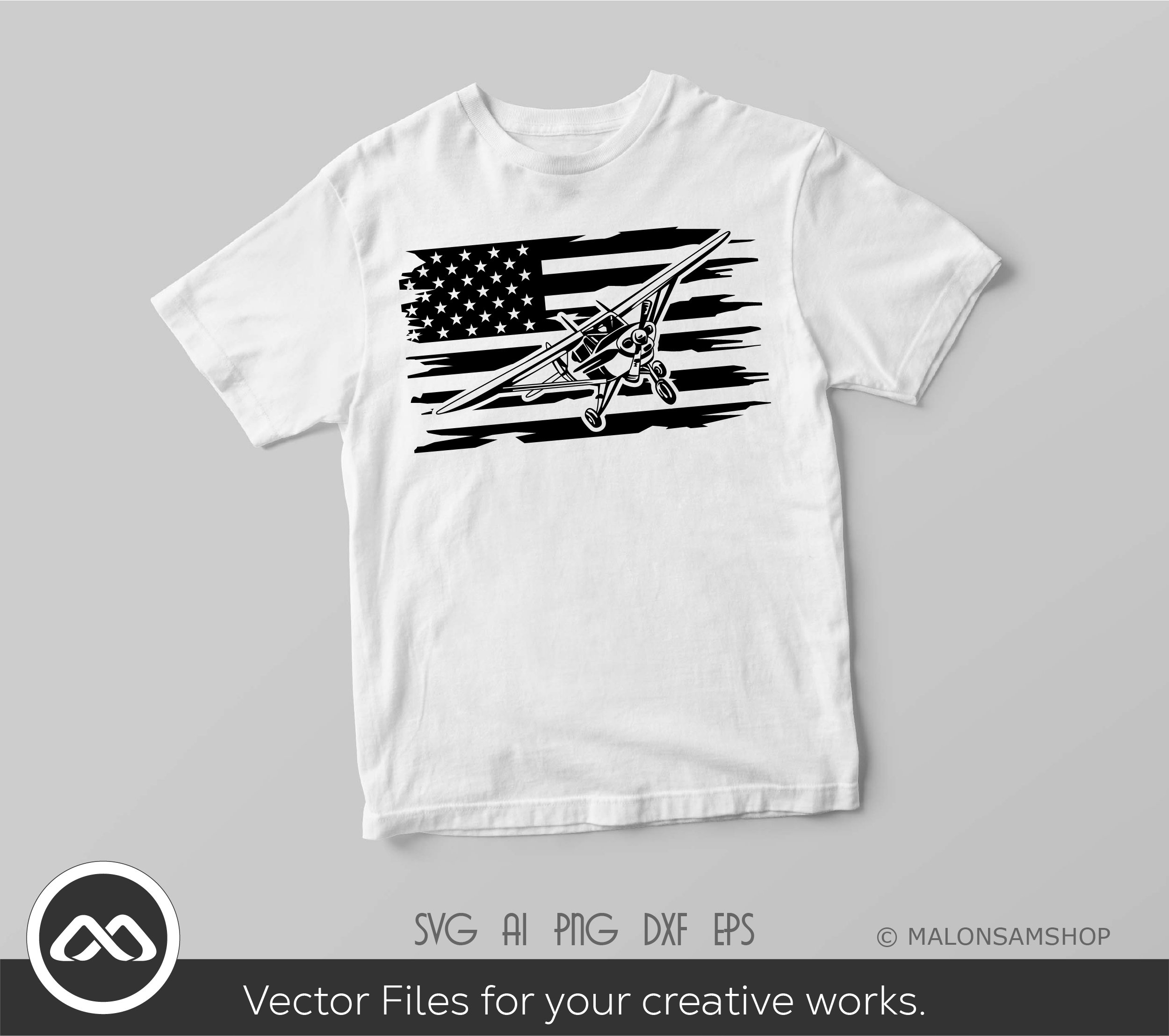 Small Plane SVG Us Flag - Airplane Svg, Airplane Pilot Svg, Airplane ...