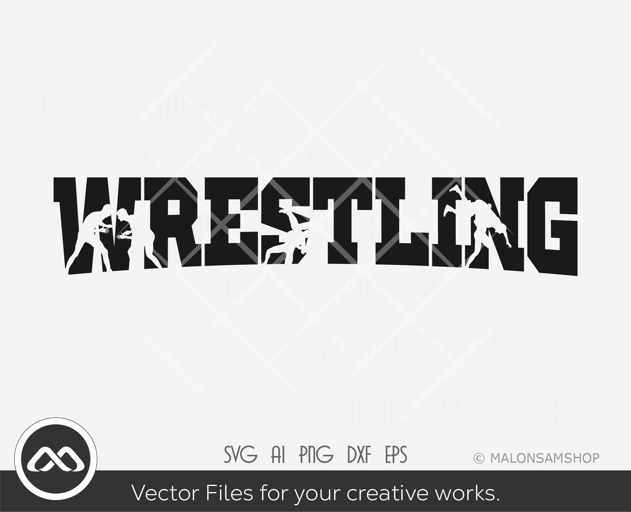 Wrestling Word Clip Art Wrestling Layouts | Svgcuttablefiles