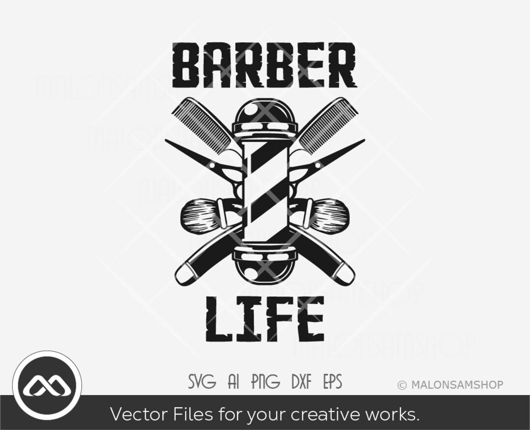 Barber SVG Barber Life - Barber Clipart, Hair Stylist Svg, Hairdresser ...