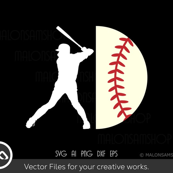 Half Softball Half Baseball Svg - Etsy