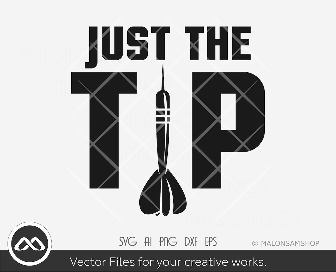Dart SVG Just the Tip - Darts Svg, Dart Board Svg, Target Svg, Dart Clipart, Dxf, Eps, Cut File ...