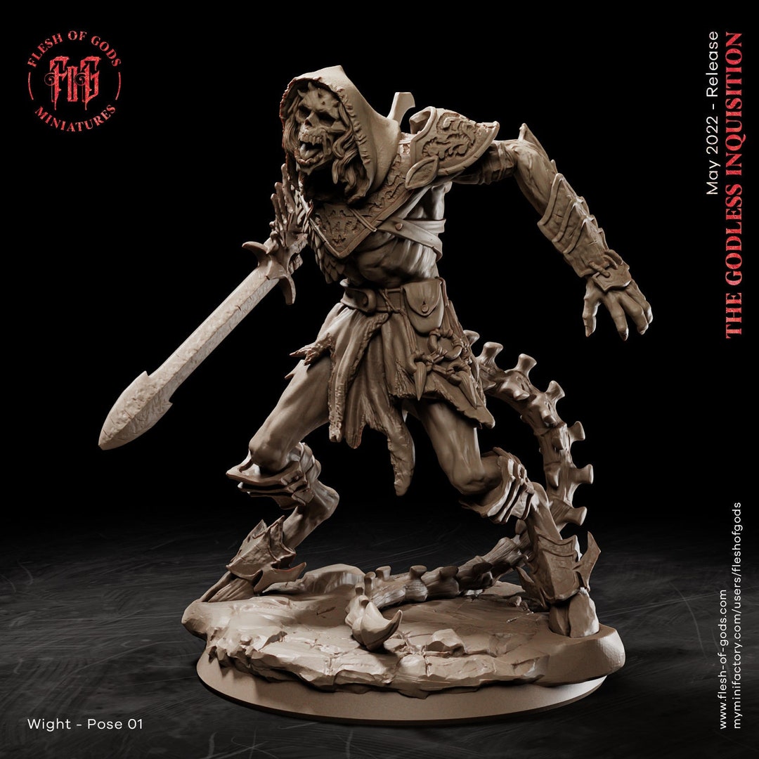 Wight | Draugr | Undead for Dungeons and Dragons|tabletop Rpgs - Etsy