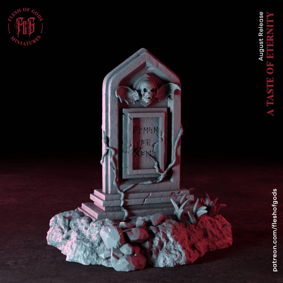 Vampire Tombstone Scatter Terrain for Dungeons and - Etsy