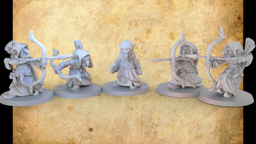 Goblin Archer Miniature for Dungeons and Dragonstabletop Rpgstabletop ...
