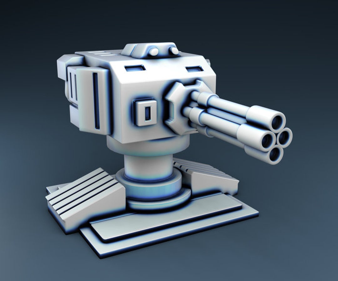 Minigun Combat Turret Scatter Terrain for Tabletop Wargames - Etsy UK