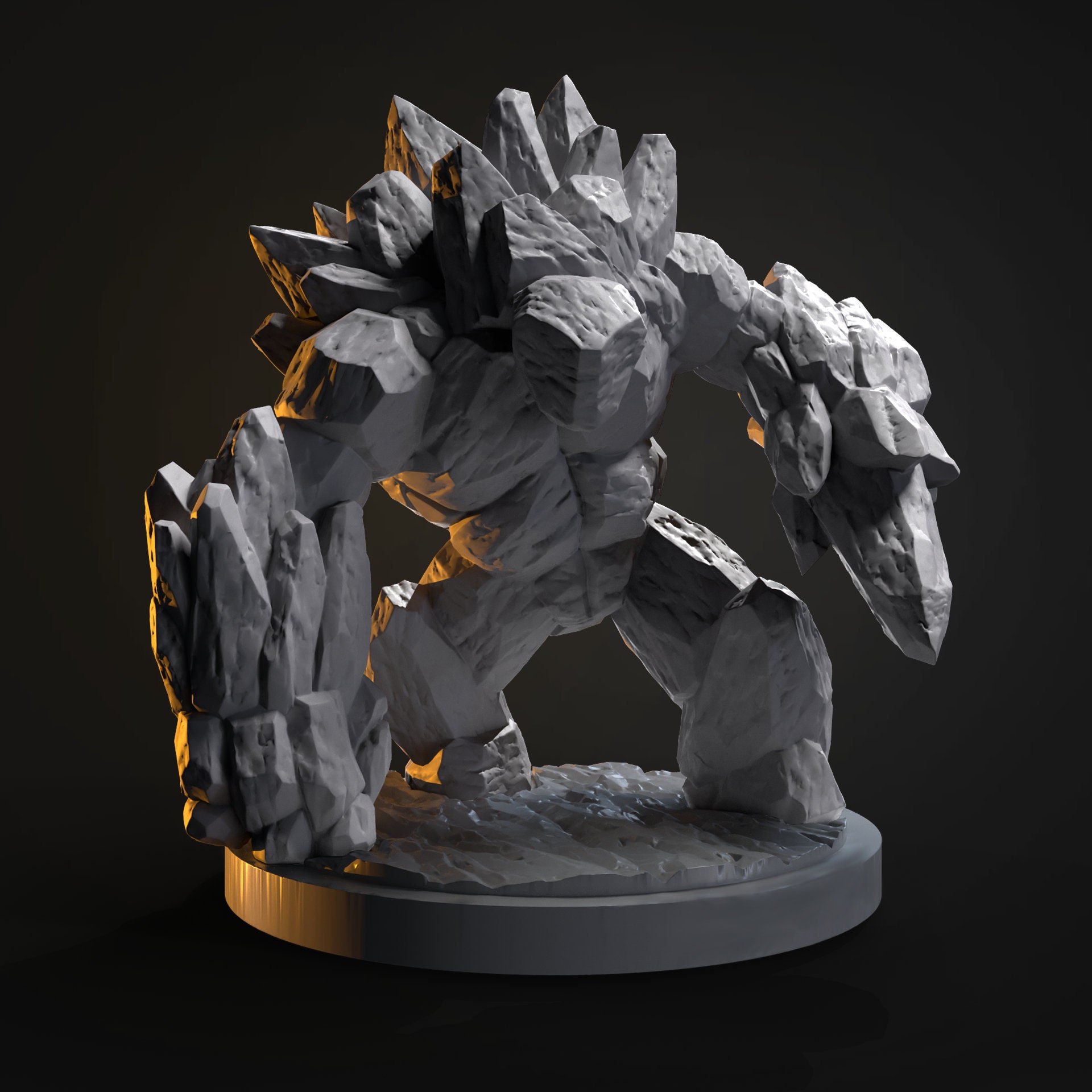 Stone Golem Miniature for Tabletop Rpgsdungeons and Dragons - Etsy UK