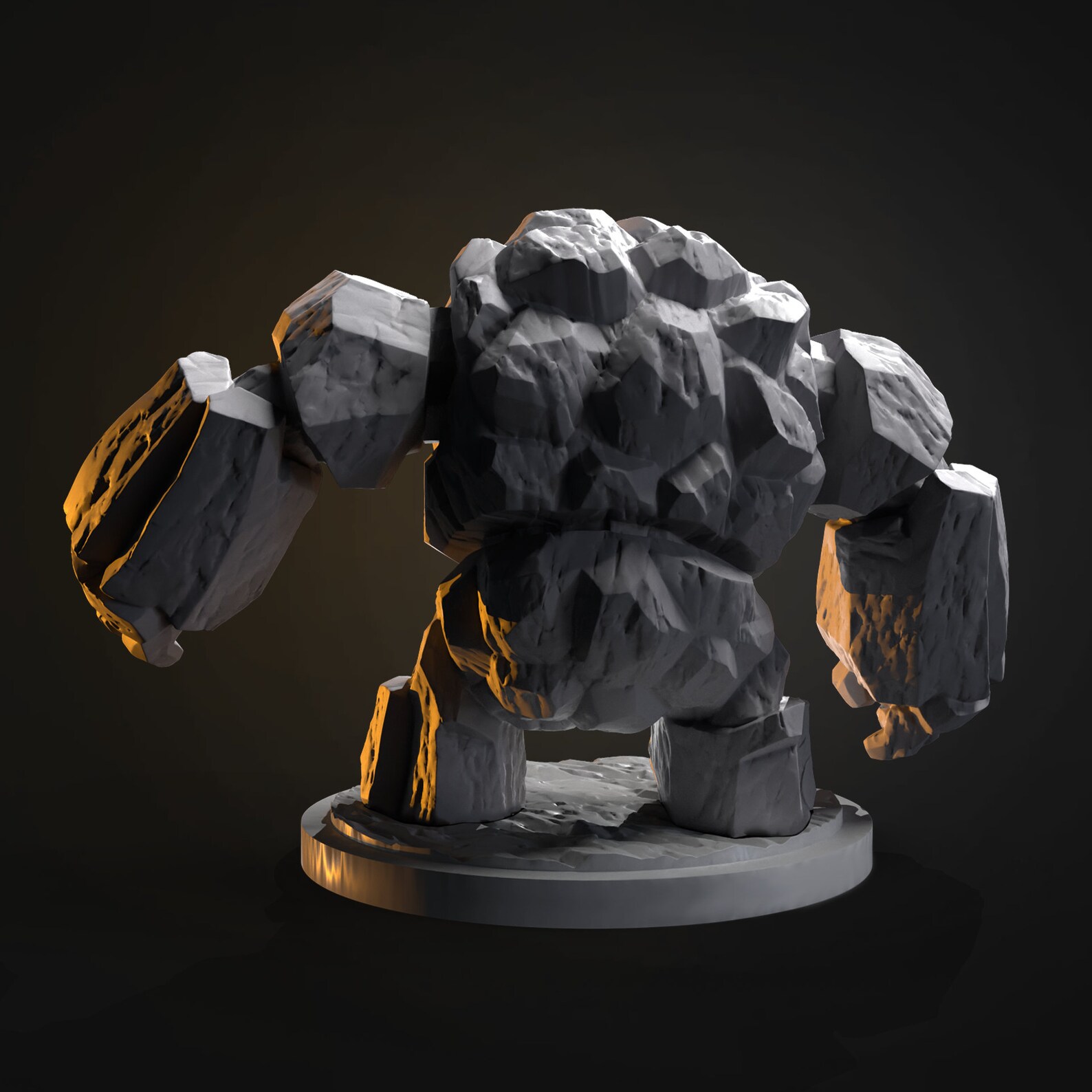 Runic Golem Miniature for Tabletop RPGsDungeons and Dragons | Etsy